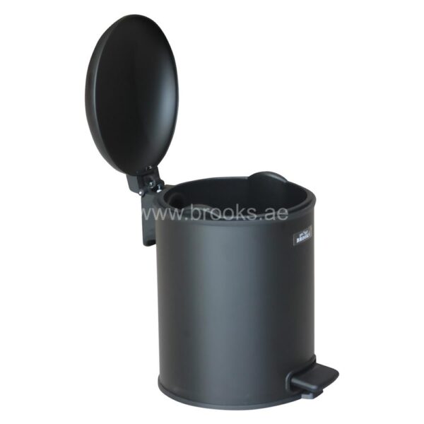Brooks Choice SS Pedal Bin Black 5Ltr - RAMT